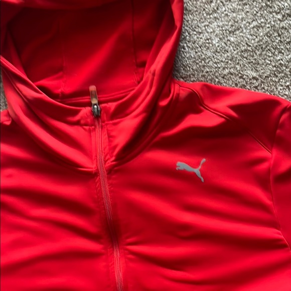 Puma | Jackets & Coats | Puma Mens Red Hooded Jacket | Poshmark